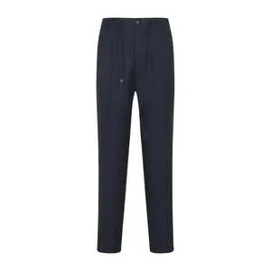 Etro Wool And Linen Trousers - Blue