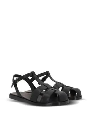 Church's Odyssey Nappa Leather T-strap Sandals - Black