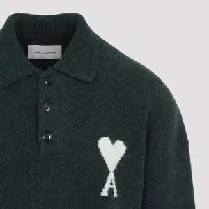 AMI Paris Adc Polo - Green