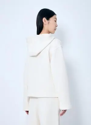 Max Mara Logo Embroidery Hooded Sweatshirt