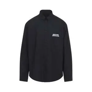 Balenciaga Ls Large Fit Shirt - Black