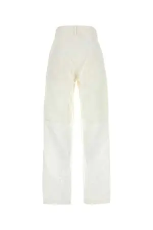 MARINE SERRE Cotton Pants - White