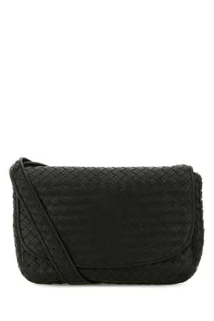 Bottega Veneta Dark Leather Crossbody Bag - Green