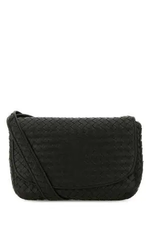 Bottega Veneta Dark Leather Crossbody Bag - Green