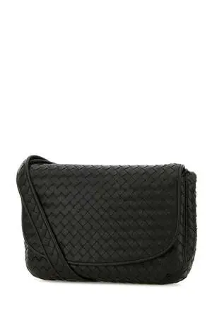 Bottega Veneta Dark Leather Crossbody Bag - Green