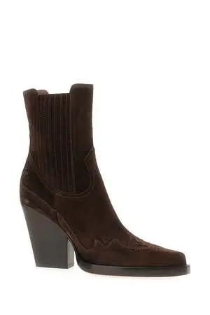 Paris Texas Suede Ankle Boots - Multicolor