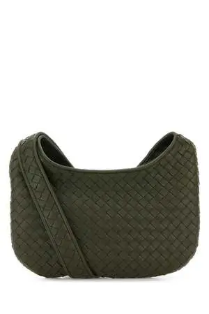 Bottega Veneta Small Veneto Crossbody Bag - Green