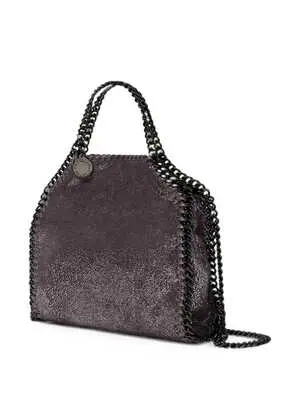 Stella McCartney Metallic-effect Falabella Tote Bag - Blue
