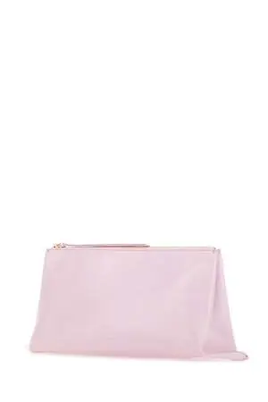 JIL SANDER Pastel Leather Medium Clutch - Pink