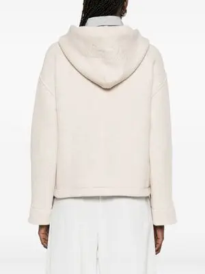 Max Mara Logo Cotton Hoodie