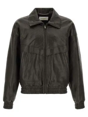 Saint Laurent Bubble Leather Jacket - Black