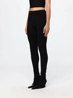Gucci Mid-rise Flared Crêpe Leggings - Black