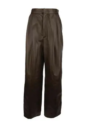 Bottega Veneta Leather Trousers - Multicolor