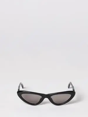 Miu Miu Triangular Frame Acetate Sunglasses With Contrast Logo - Black