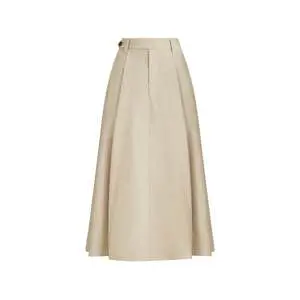 Brunello Cucinelli Neutrals Skirts A-line Skirts - Cream