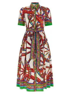 Dolce & Gabbana Carretto Midi Dress - Multicolor