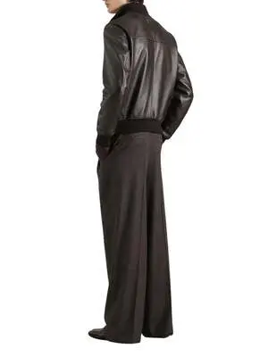 Dolce & Gabbana Lambskin Bomber Jacket