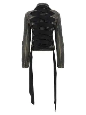 Balenciaga Lace Up' Denim Jacket