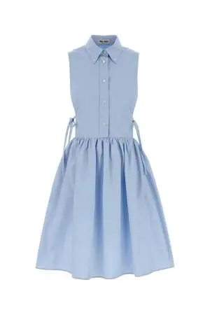 Miu Miu Cotton Poplin Shirt Dress