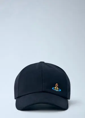 VIVIENNE WESTWOOD Cotton Baseball Cap - Black