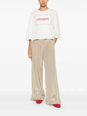 FORTE_FORTE Cotton Blend Trousers