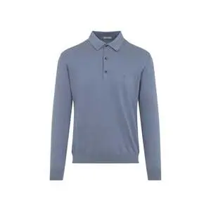Etro Knitted Polo - Blue