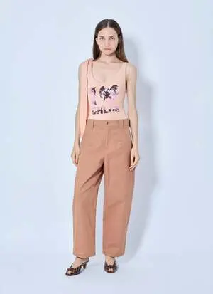 Chloé Wide-leg Barrel Trousers