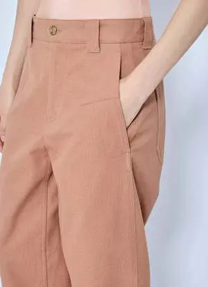Chloé Wide-leg Barrel Trousers