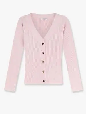 Max Mara Mxmgioiosa Ribbed Wool And Cashmer Ecardigan - Multicolor