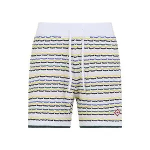 Casablanca Tuck Stitch Bermuda - Multicolor