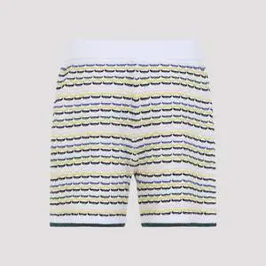 Casablanca Crocheted Cotton Bermuda Shorts - Multicolor