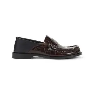 Loewe Campo Flap Back Loafers - Brown