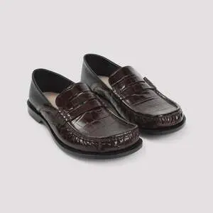 Loewe Campo Flap Back Loafers