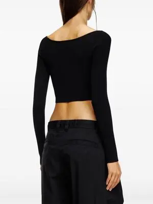 DIESEL® Oval-d Logo Plaque Cut-out Top - Multicolor