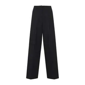 GOLDEN GOOSE Wide Leg Pant - Black