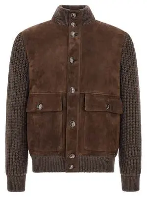 Brunello Cucinelli Suede Insert Jacket