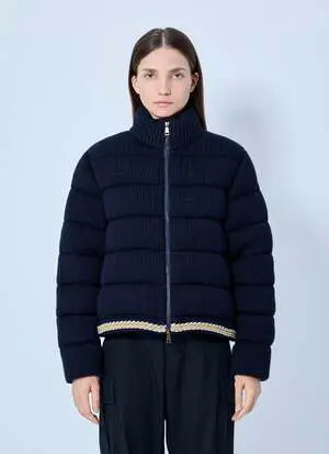 Moncler Padded High-neck Jacket - Blue