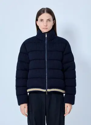 Moncler Padded High-neck Jacket - Blue
