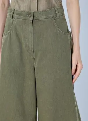 Max Mara Wide-leg Trousers - Green