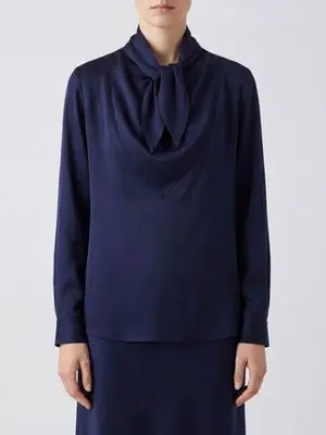 Max Mara Badia Silk Blouse - Blue