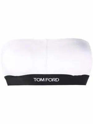 TOM FORD Two-tone Bandeau Bra - White