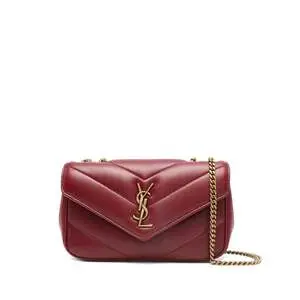 Saint Laurent Lambskin Mini Bag - Red