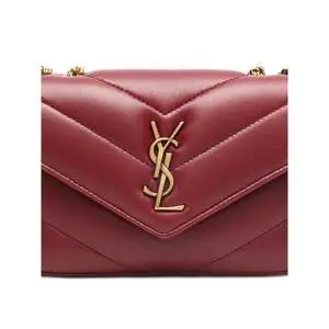 Saint Laurent Lambskin Mini Bag - Red