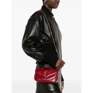 Saint Laurent Lambskin Mini Bag - Red