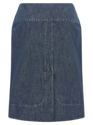 Fendi Chambray Denim Skirt