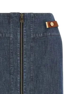 Fendi Chambray Denim Skirt