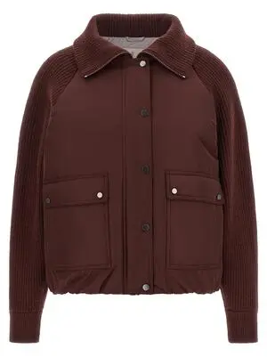 Brunello Cucinelli Quilted Techno Cotton Taffeta Down Jacket - Multicolor