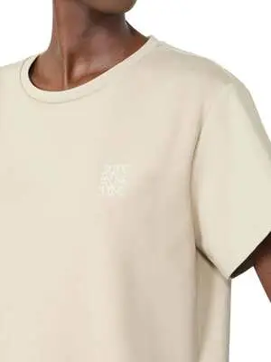 Max Mara Short-sleeved T-shirt With A Slightly Boxy Silhouette - Multicolor
