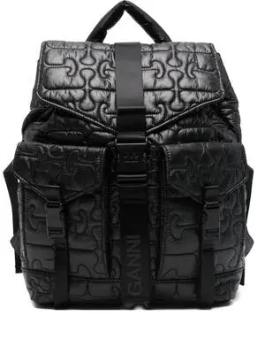 GANNI Quilted Nylon Backpack - Multicolor