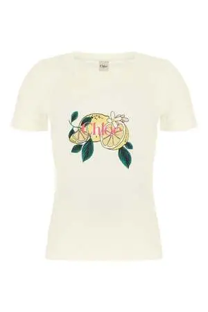 Chloé Printed Short Sleeve T-shirt - Multicolor